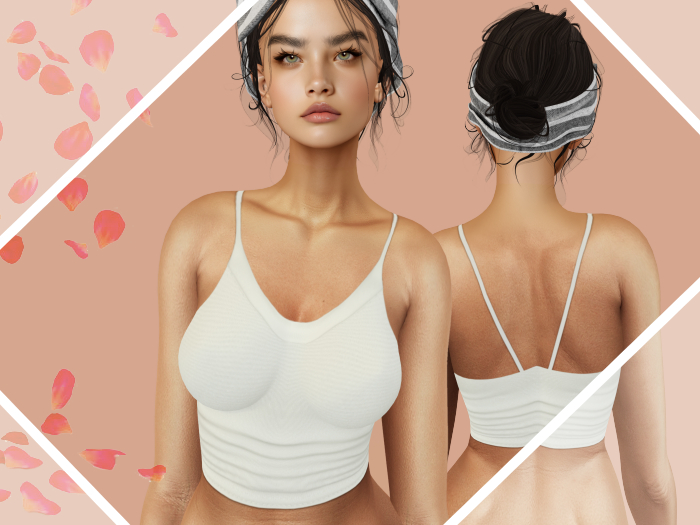 Second Life Marketplace - Basic Top White (bom)